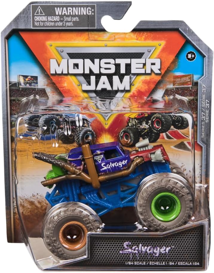 Monster Jam Official 1:64 Scale Monster Truck - Salvager – The Country Christmas Loft