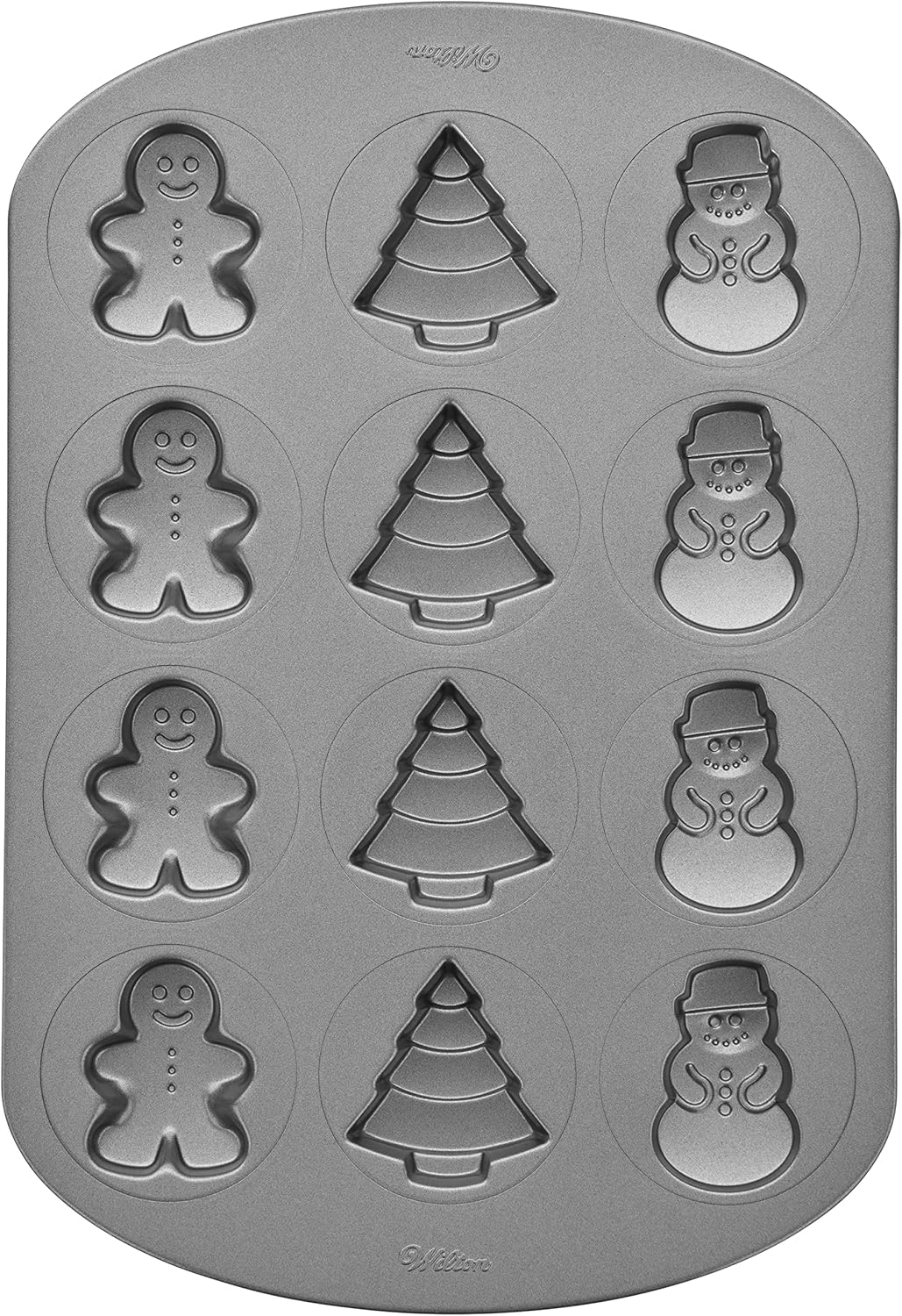 Non-Stick Christmas Cookie Shapes Pan, 12-Cavity – The Country ...