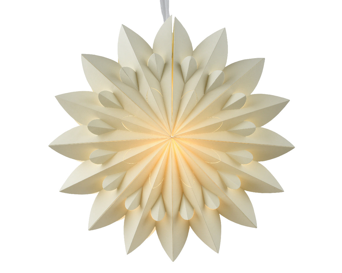 LED Lighted Paper 16 Point Star - 16 Inch - Off White – The Country ...