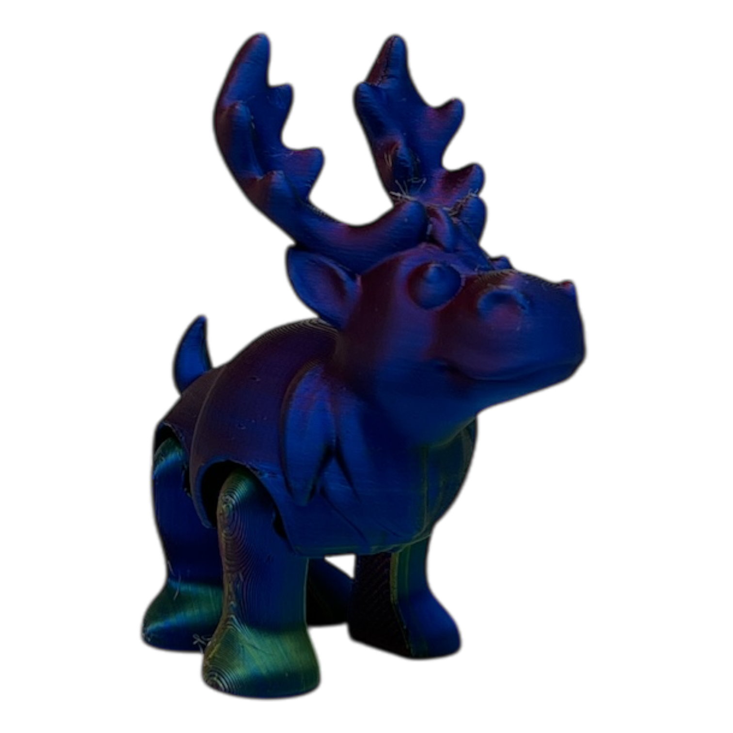 Bruce The Moose - Metallic Rainbow Color – The Country Christmas Loft