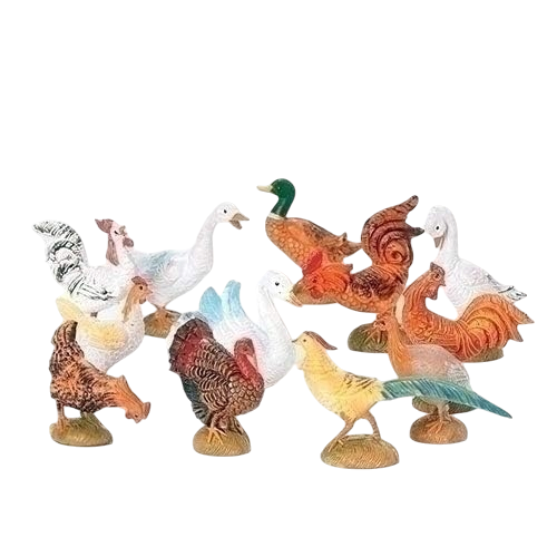 Bird Figurines for Nativity Scenes - Set of 12 - 5 Inch Scale – The ...