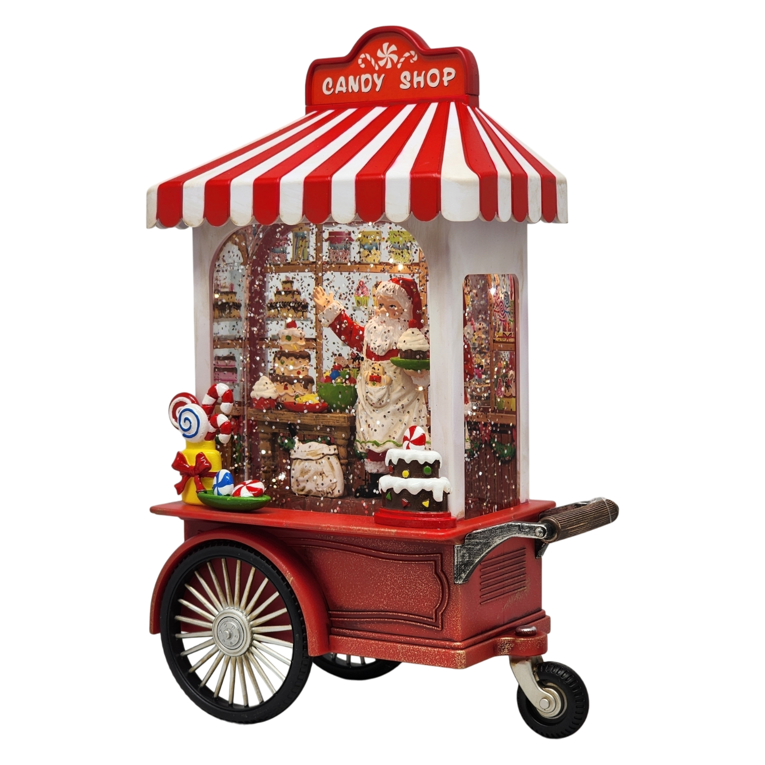 Lighted Water Globe - Santa's Candy Shop – The Country Christmas Loft