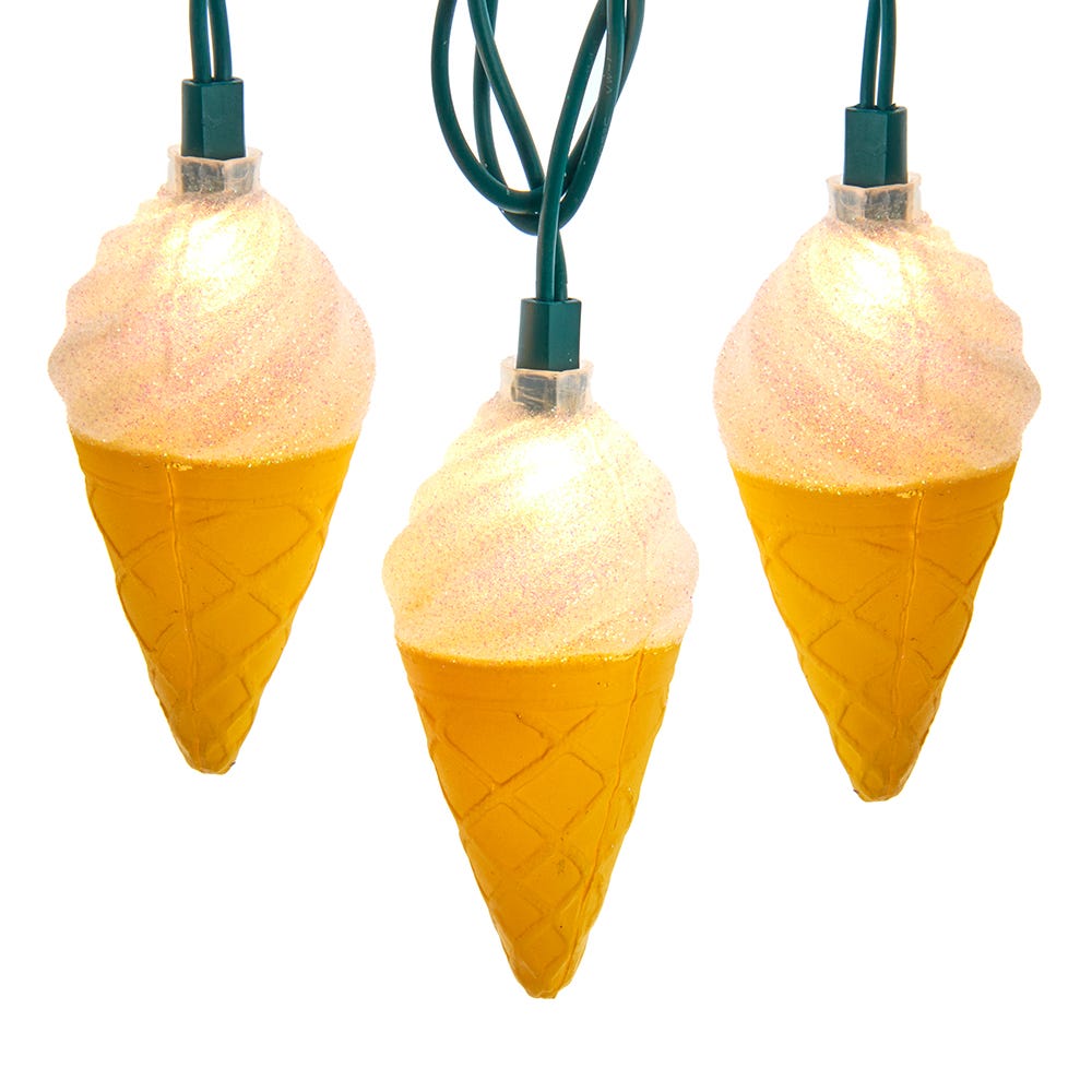 Ice Cream Cone Light Set - 10 Lights – The Country Christmas Loft