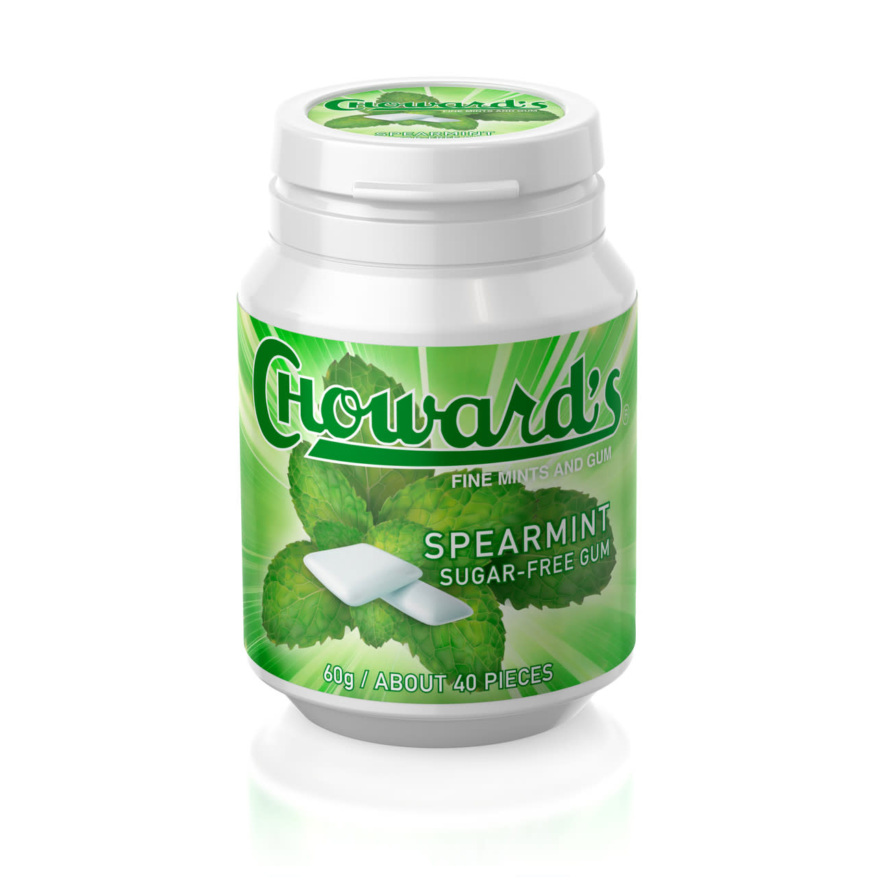 Chowards Sugar Free Gum - Spearmint – The Country Christmas Loft
