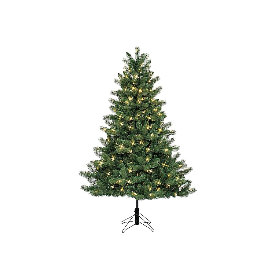 Copy of Laurel Pine Flocked Tree with White LED Lights - 7.5 Foot – The ...