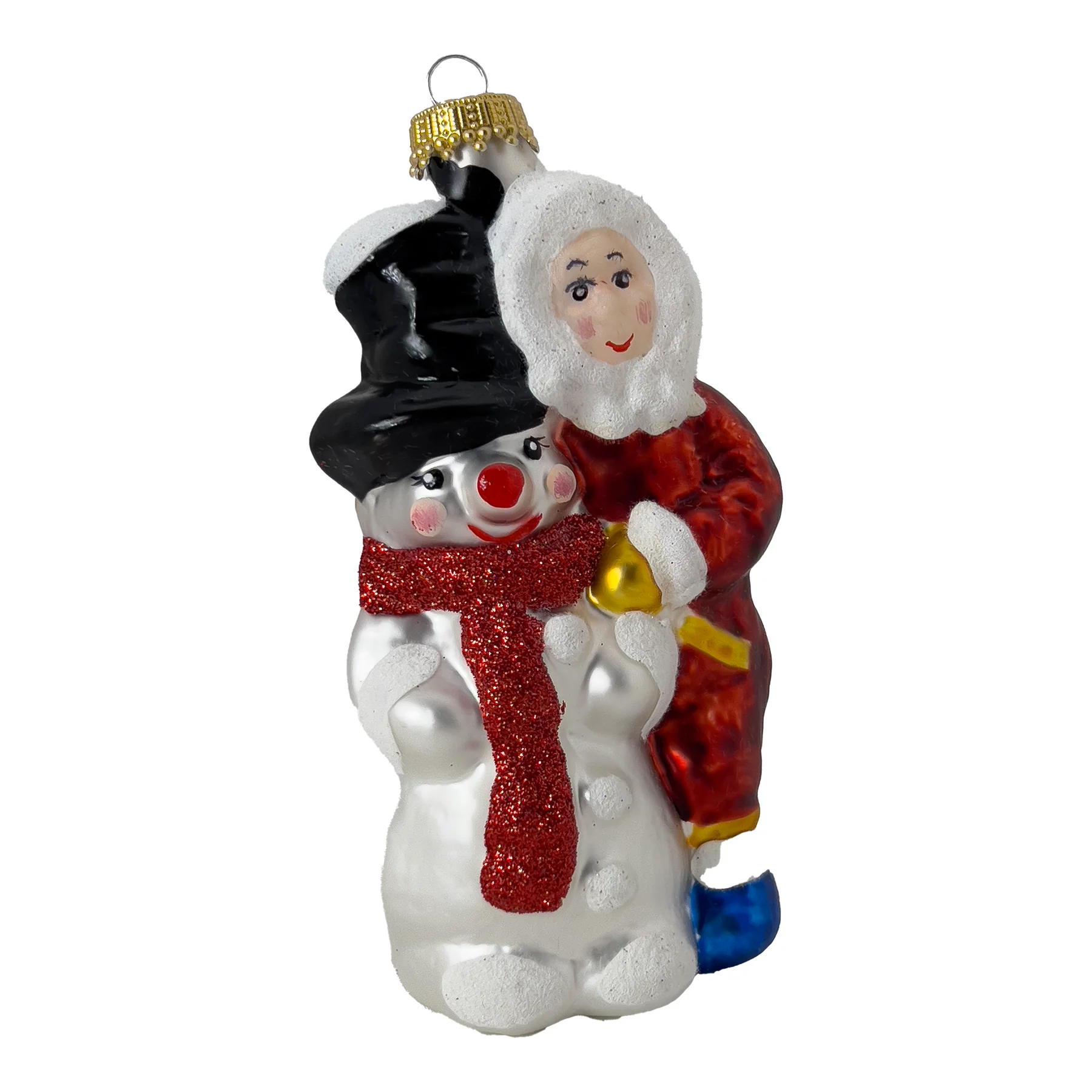 Snowman with Child Figurine Ornamen | Country Christmas Loft – The ...