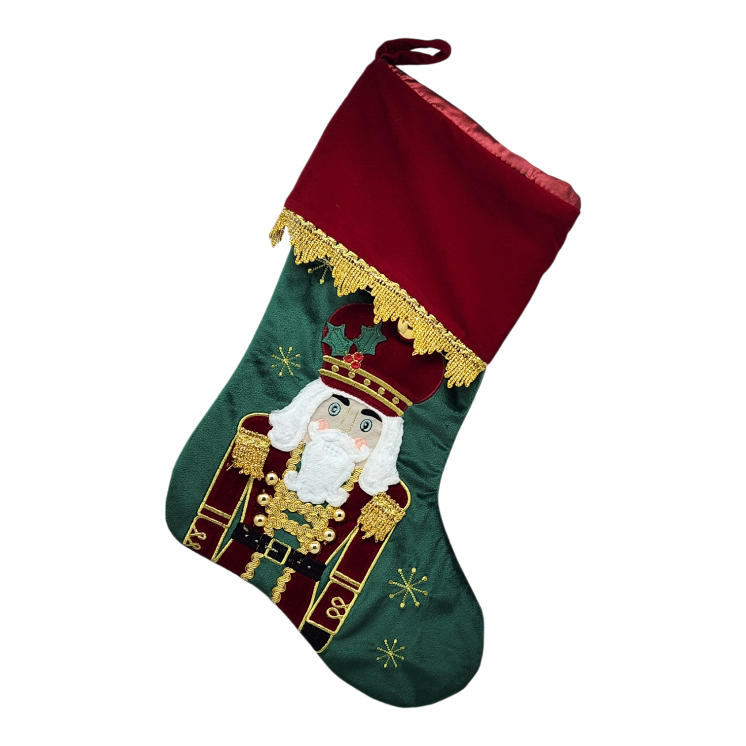 Embroidered Nutcracker Stocking - 18 inch - – The Country Christmas Loft