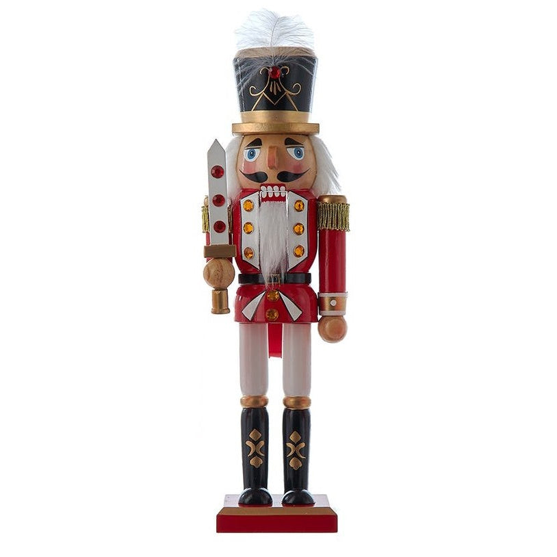 Red & White Nutcracker - 12 Inch - Sword – The Country Christmas Loft