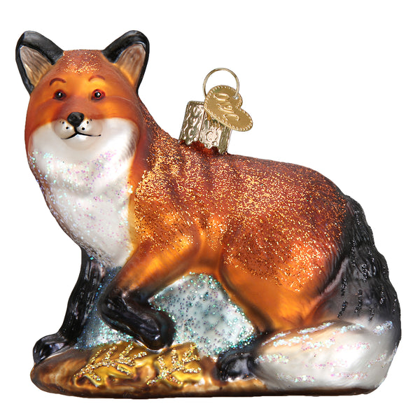 Red Fox Glass Ornament – The Country Christmas Loft