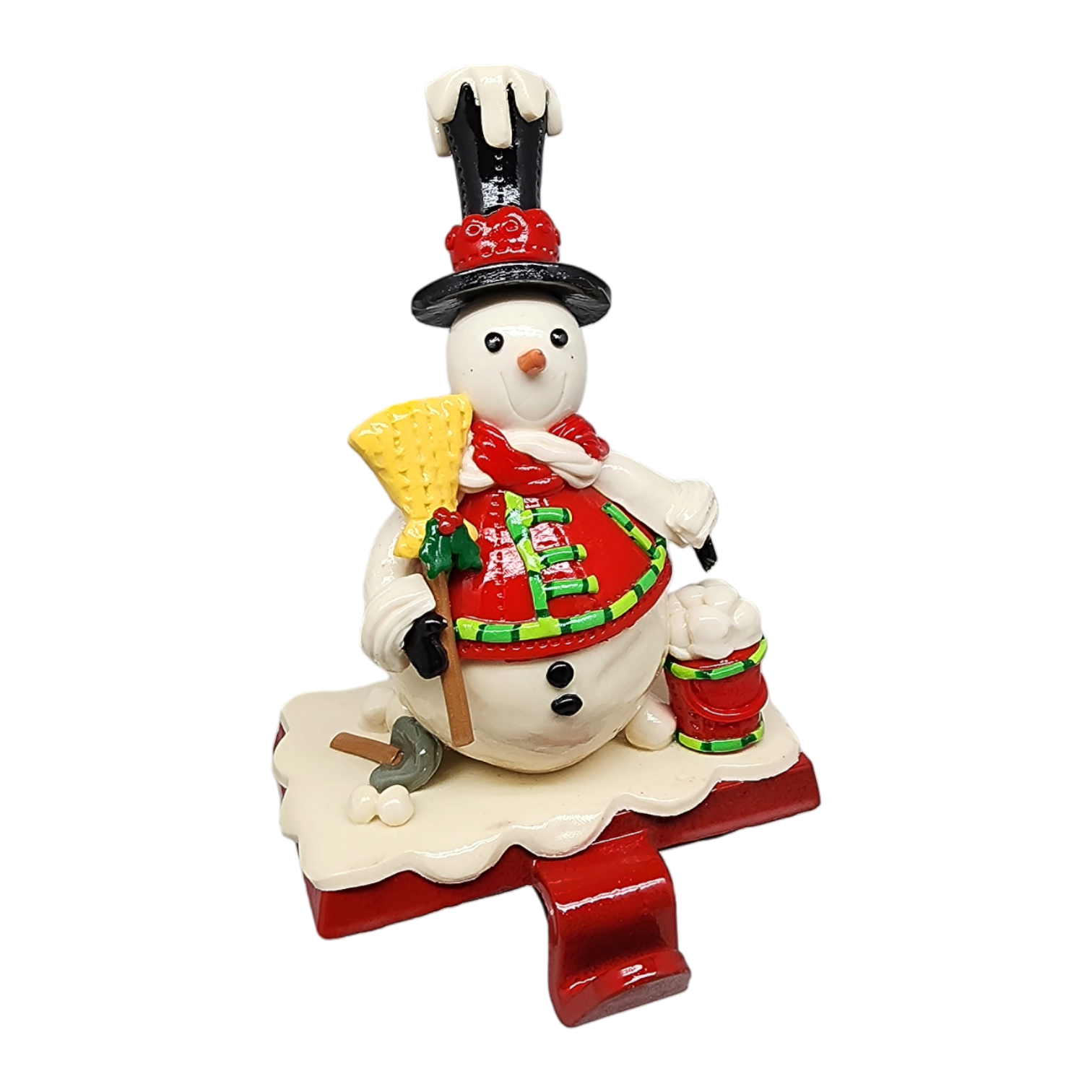 Whimsical Snowman Stocking Hanger – The Country Christmas Loft