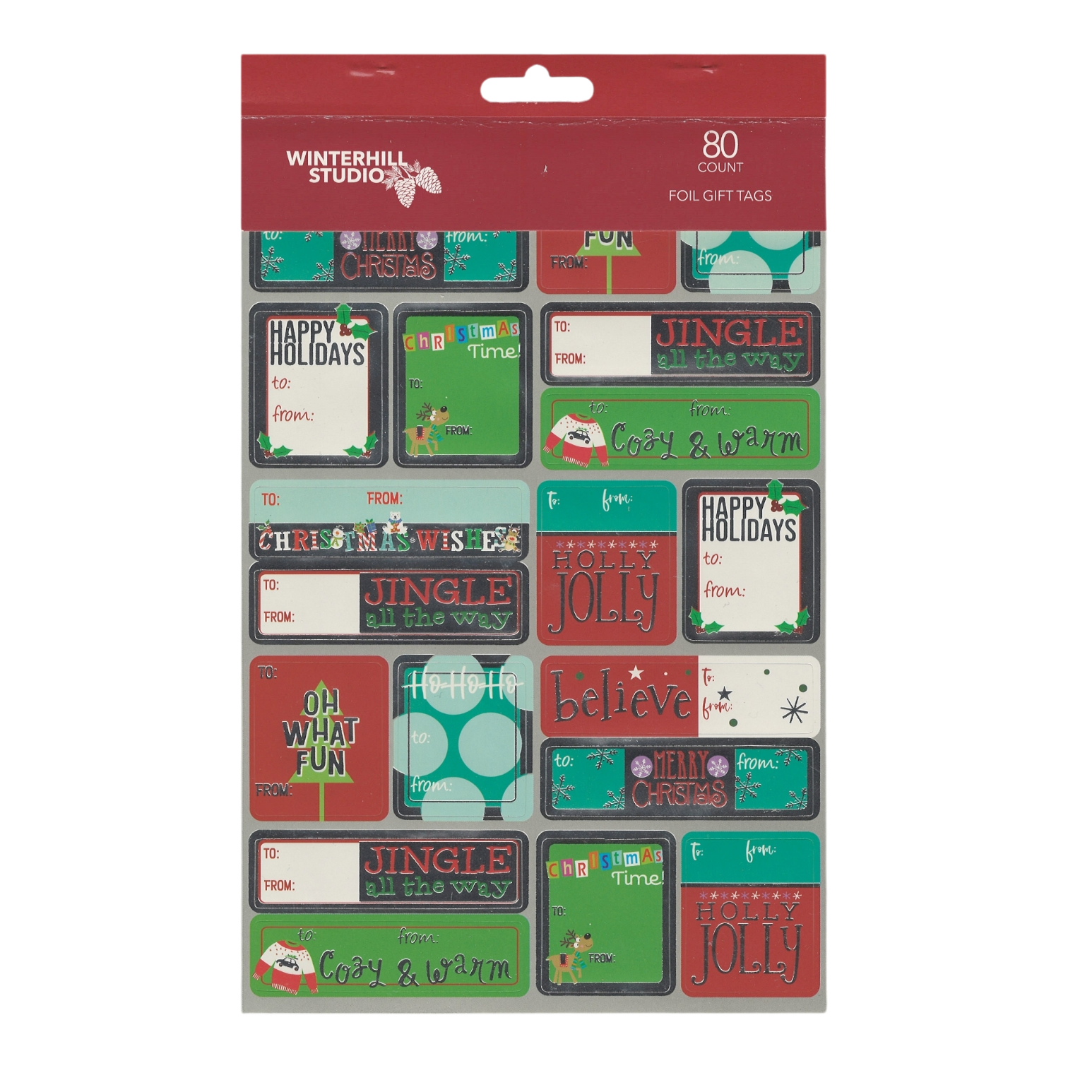 Foil Peel and Stick Gift tags - Traditional Silver – The Country ...