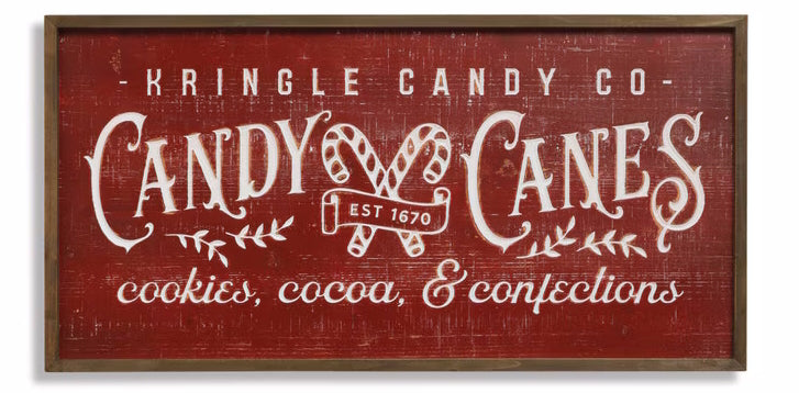 Candy Canes Wood Sign – The Country Christmas Loft
