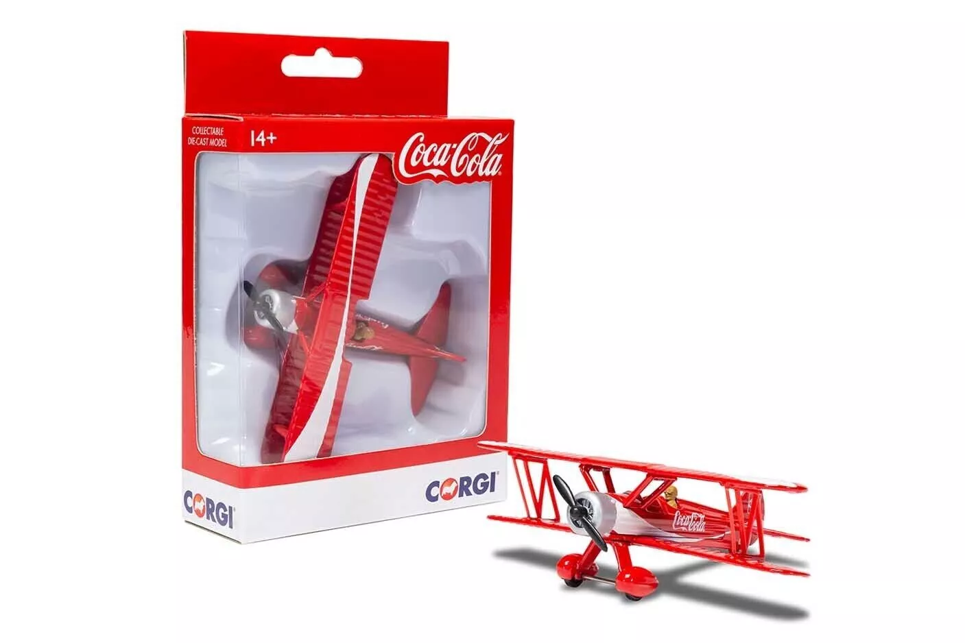 Coca-Cola Stearman Plane Diecast Replica – The Country Christmas Loft