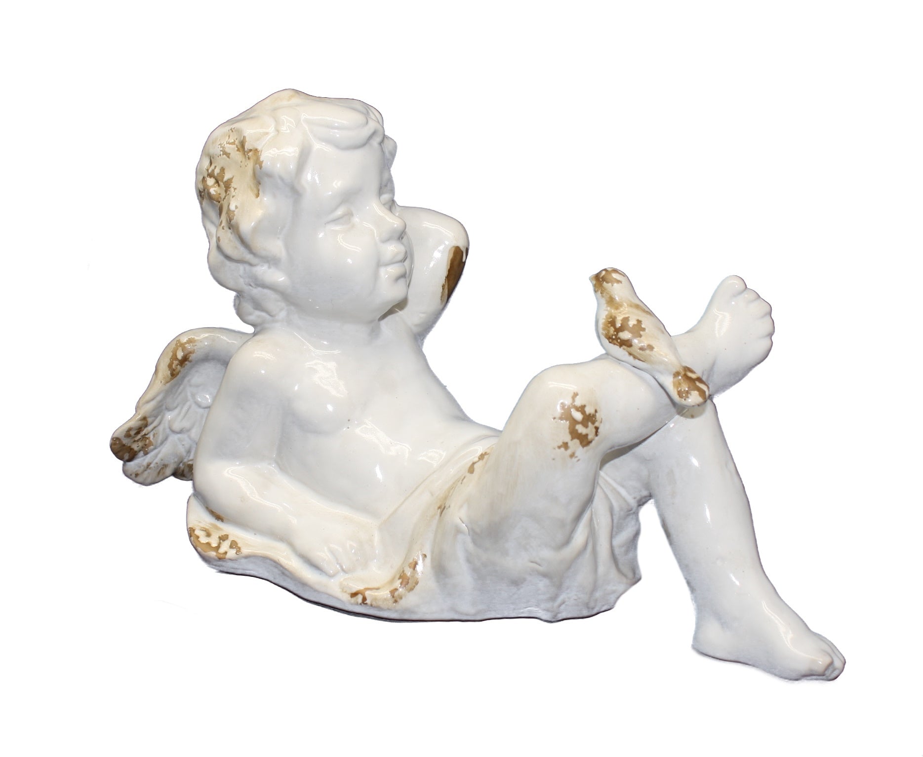 Ceramic Cherub - Laying – The Country Christmas Loft