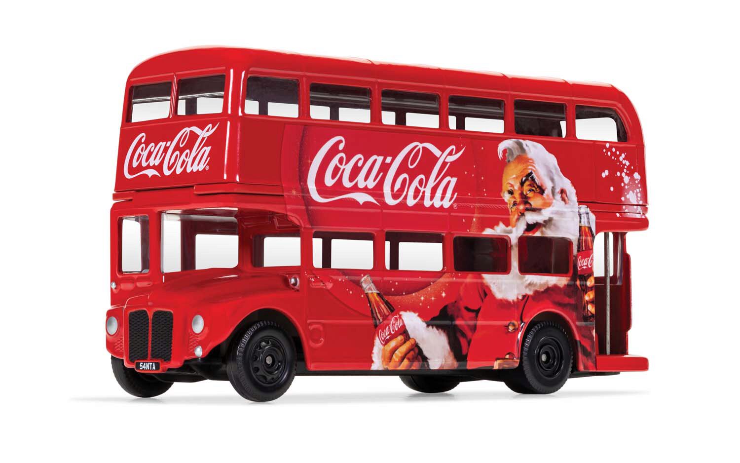 London Double Decker Bus - Coca Cola Santa – The Country Christmas Loft