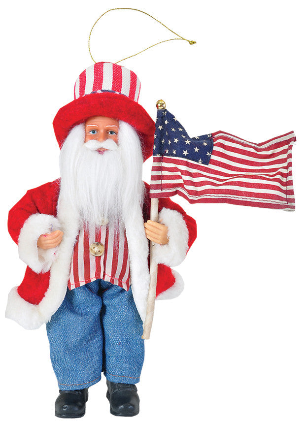 Uncle Sam Santa - 9 Inch – The Country Christmas Loft