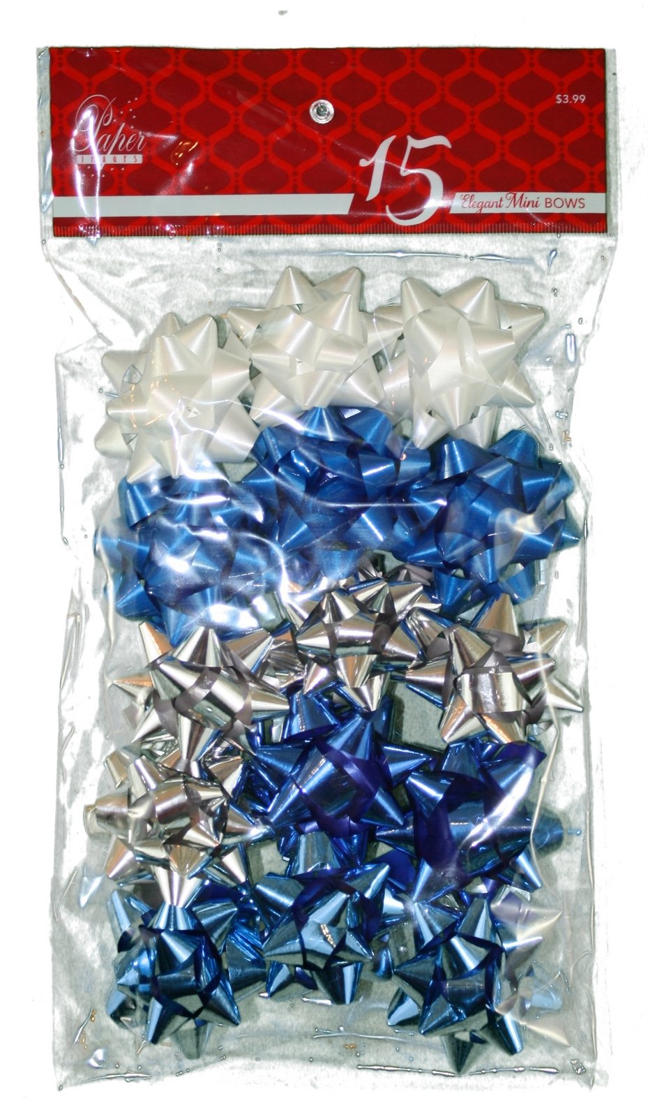 Elegant Bows 15 Pack - Blue/White – The Country Christmas Loft