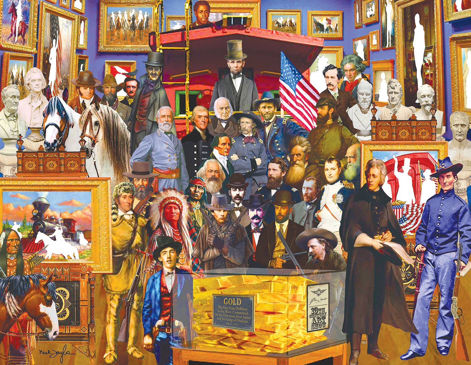 19th Century History 1000 Piece Jigsaw Puzzle – The Country Christmas Loft