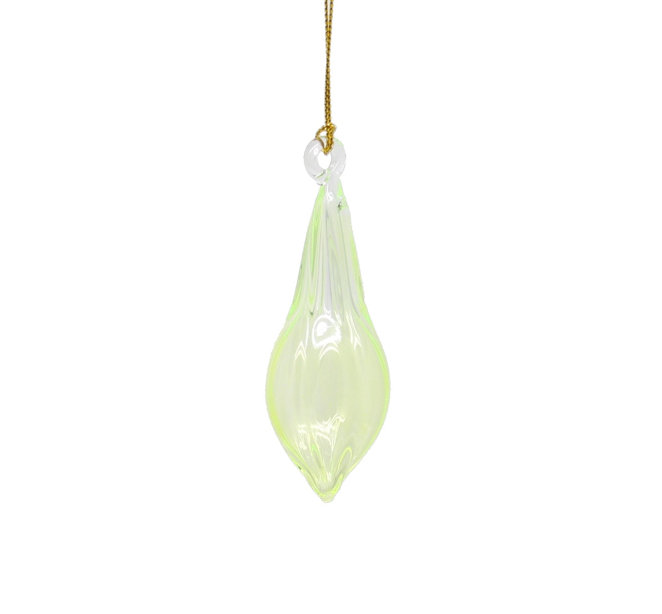 Blown Glass Teardrop Ornament - Mint - Mid Bulge – The Country ...