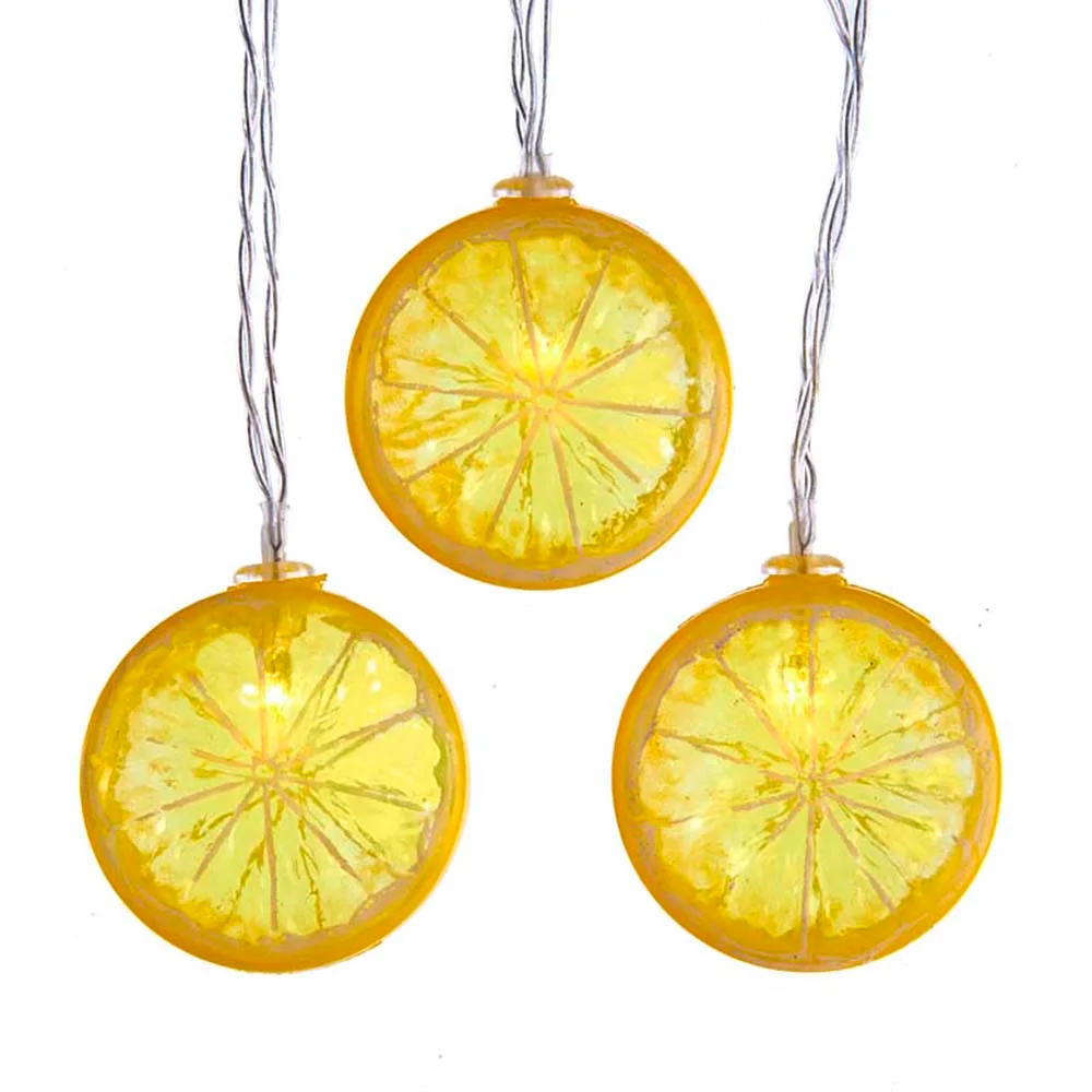 Battery Operated 10-Light LED Lemon Light Set – The Country Christmas Loft