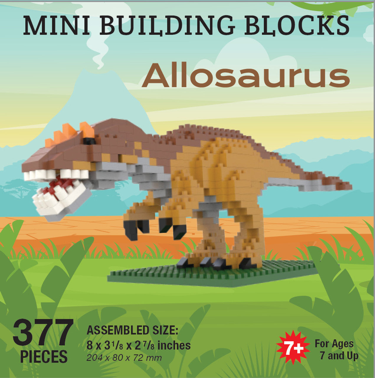 Mini Building Blocks - Allosaurus – The Country Christmas Loft
