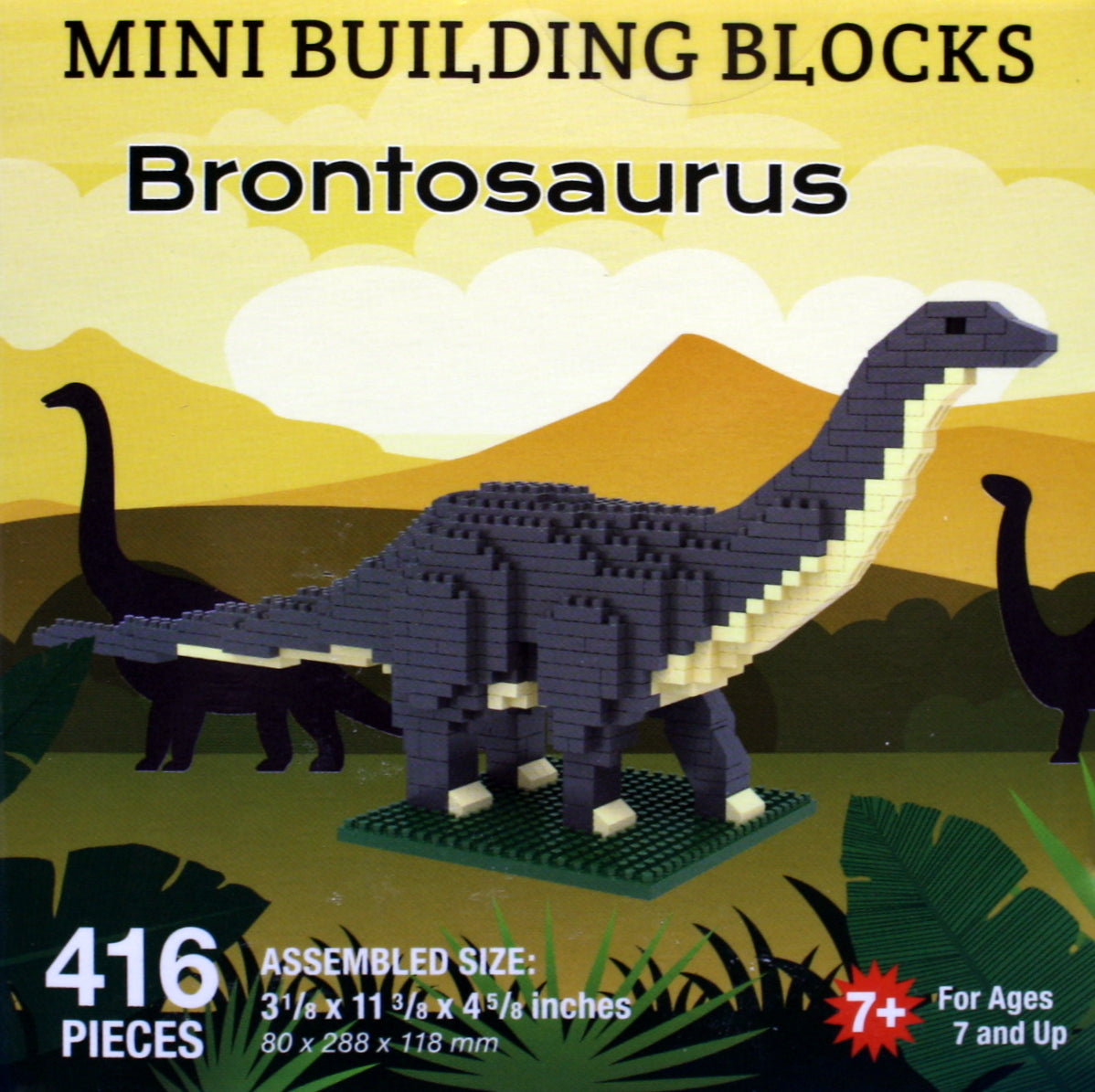 Mini Building Blocks - Brontosaurus – The Country Christmas Loft