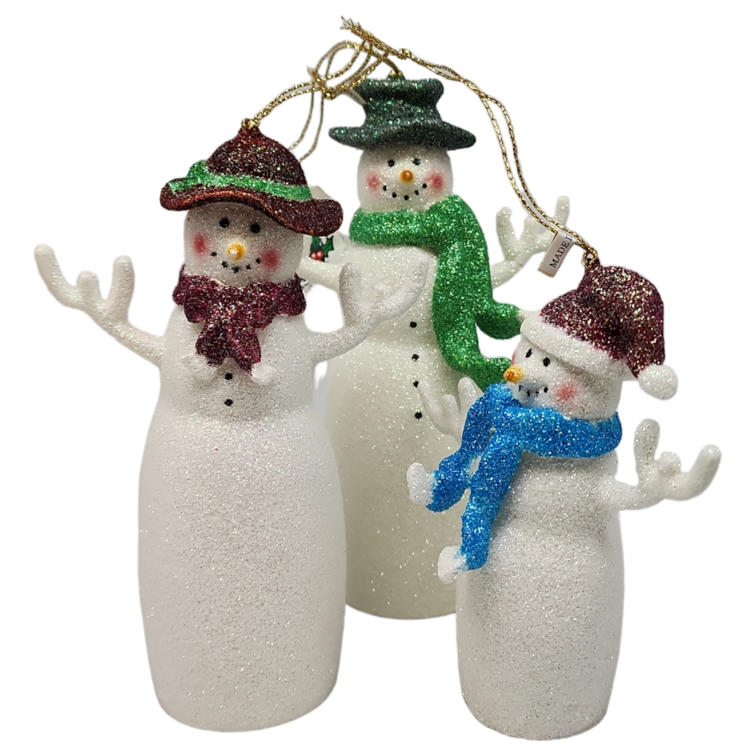 Acrylic Snow Family Ornament - Set of 3 – The Country Christmas Loft