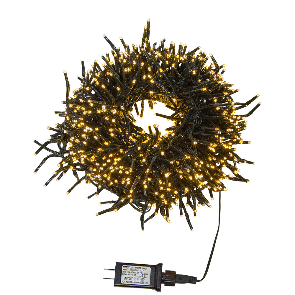 1000-Light Warm White LED Cluster Light Set – The Country Christmas Loft
